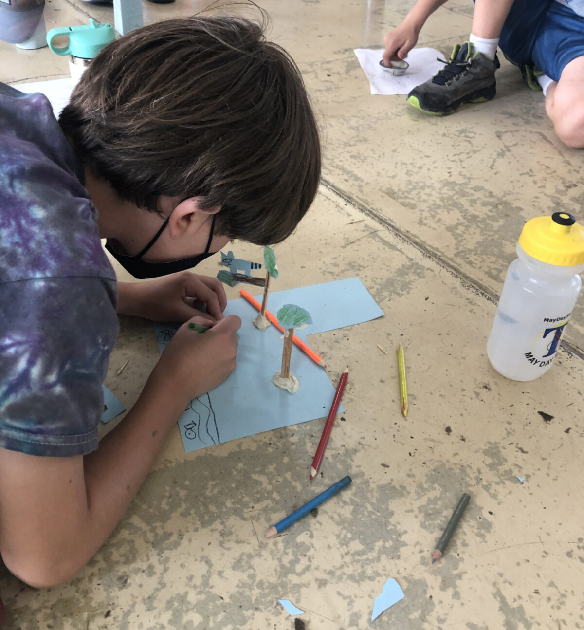 child working on art project | Earth@Home: Climate Change